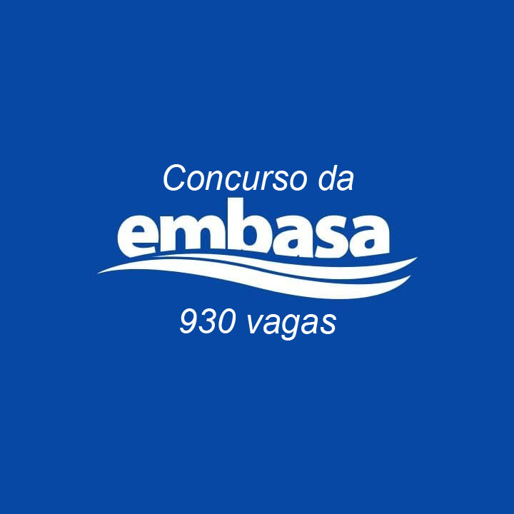 Provas do concurso da Embasa serão realizadas neste Domingo (23/10)
