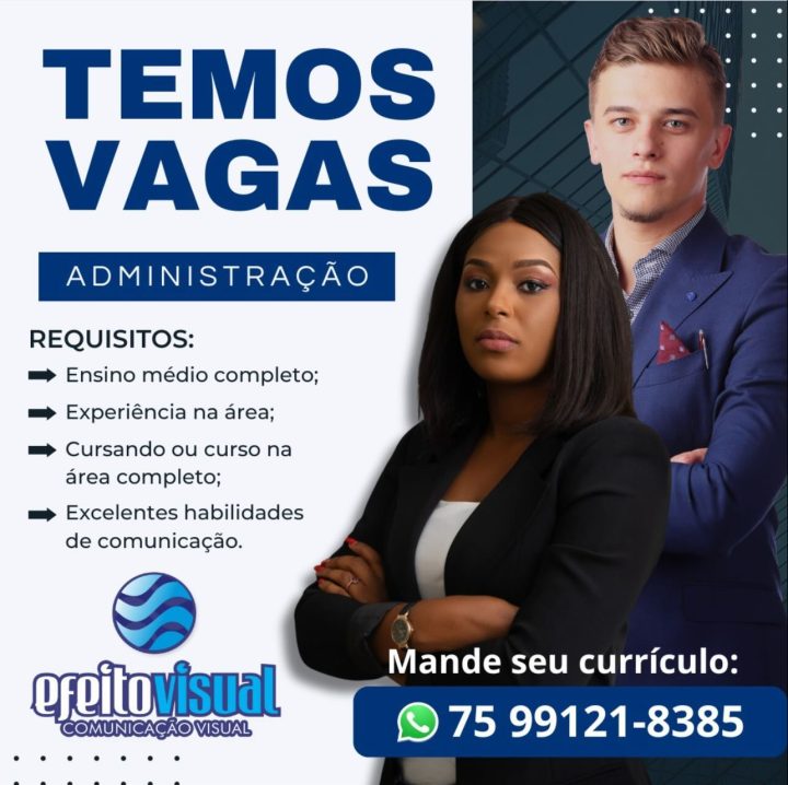 Efeito Visual está recebendo currículos em Itaberaba